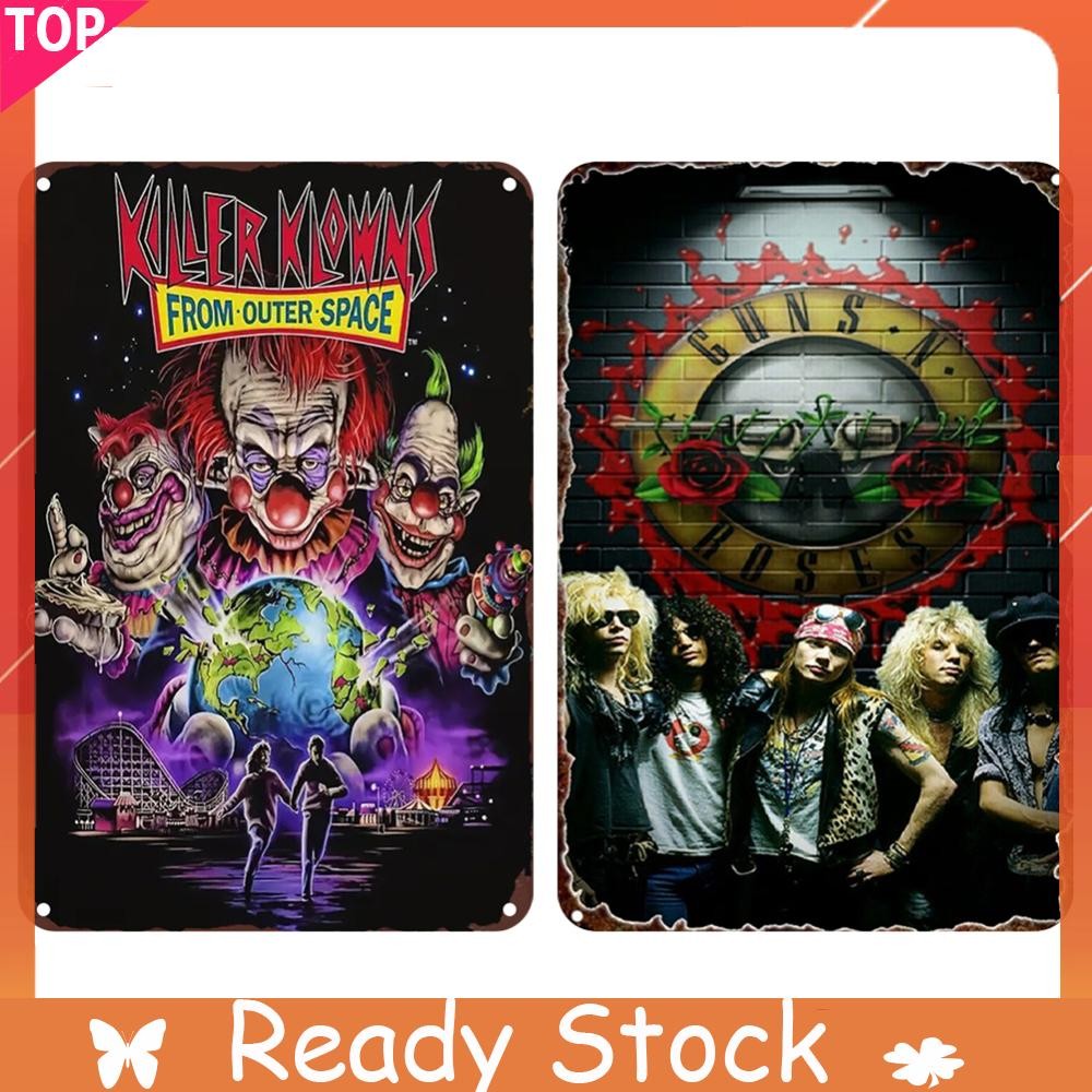 Metal s N Roses Tin Sign ภาพวาดเหล็กสี่เหลี่ยม Wall Bar Decor20x30 ซม. ...