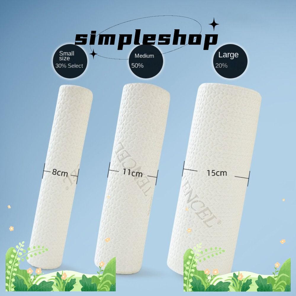 SIMPLESHOP หมอนหัวกลม, หมอนนอนมัลติฟังก์ชั่นเมมโมรี่โฟม, หมอนทรงกระบอกฟื้นตัวช้านุ่มแข็งแกนเอว ...