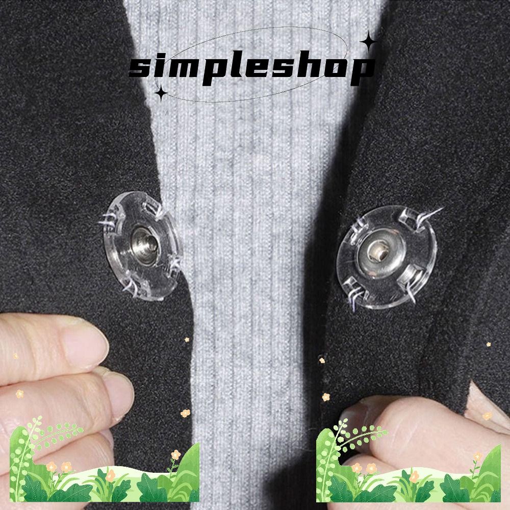 SIMPLESHOP ตัวยึด 10 ชิ้น, ปุ่มสแน็ปกลมโปร่งใส, ตัวยึดสแน็ปอะคริลิก DIY ที่มองไม่เห็น | Shopee ...
