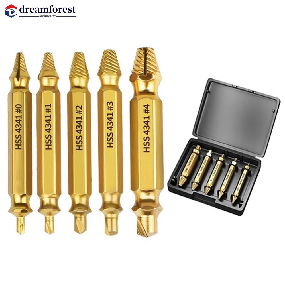 DFS 4/5/6 ชิ้น HSS Double-head สกรู Extractor ชุดเสียหายลวดหักไขควงบิต ...