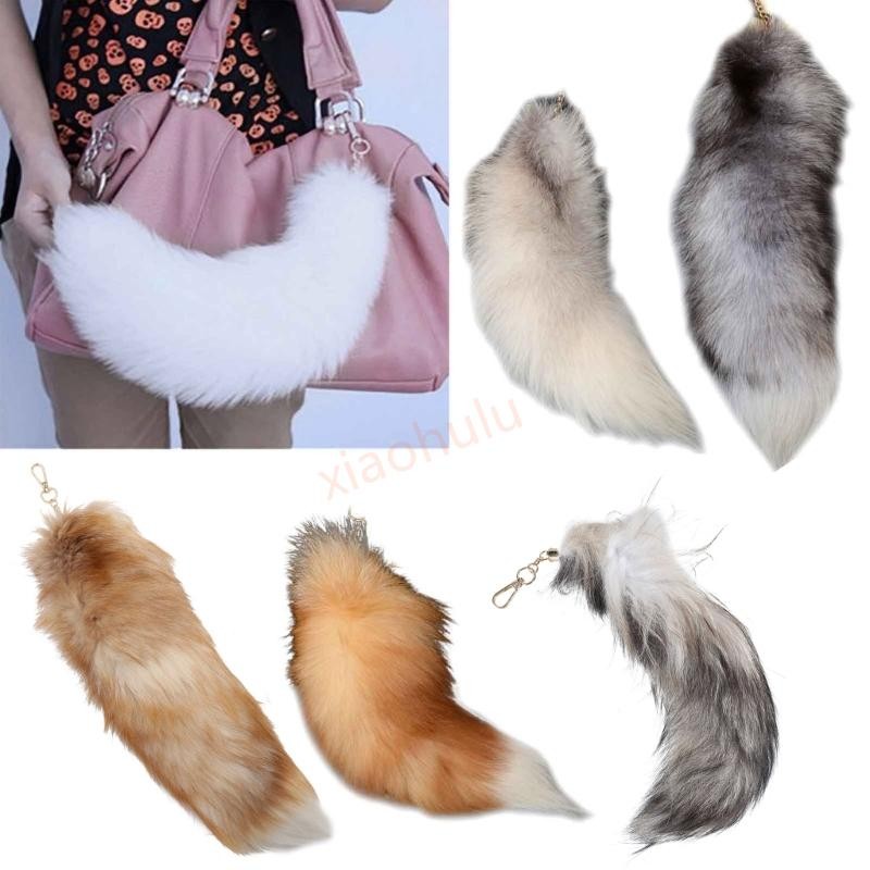 XHL หางสัตว์ Key-Ring Furry Tails พวงกุญแจส่วนบุคคล Long Charm สไตล์ ...