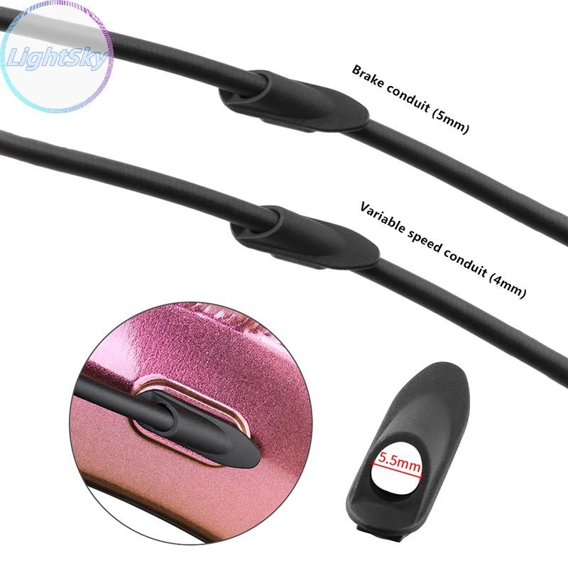 LightSky 10 ชิ้น จักรยานสาย Clamps และ Grommets เบรค Shift Recessed ...