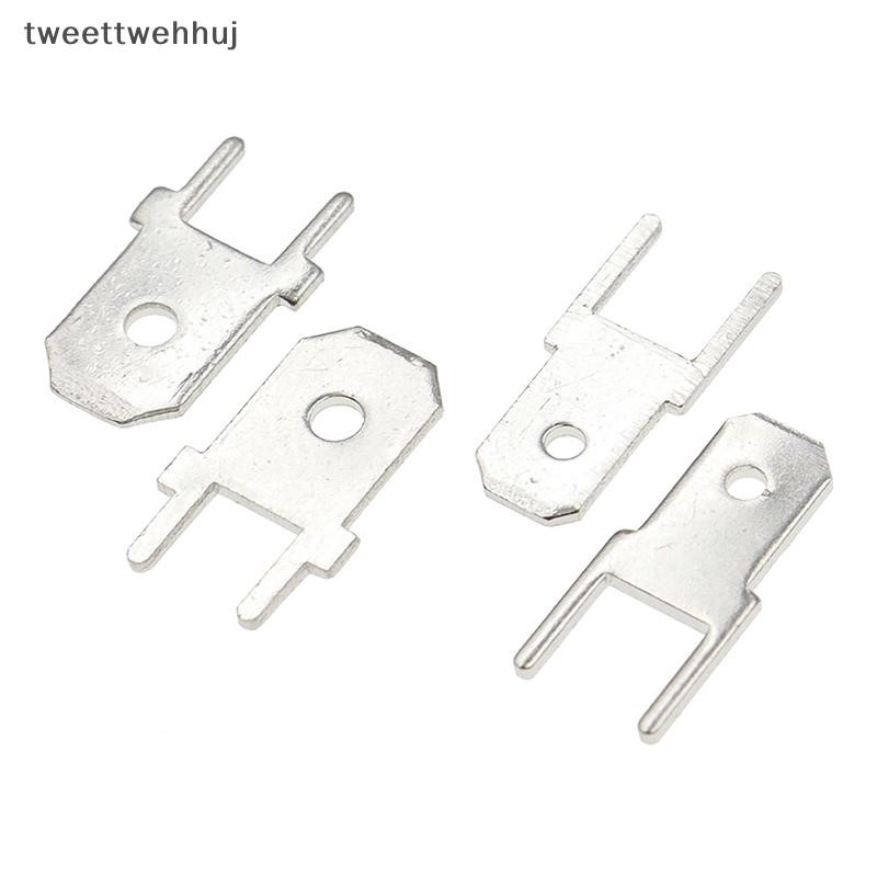 Tw 50PCS 6.3 มม.4.8 มม.แทรกปลั๊กชาย Terminal 250 PCB Solder Lug ความหนา ...