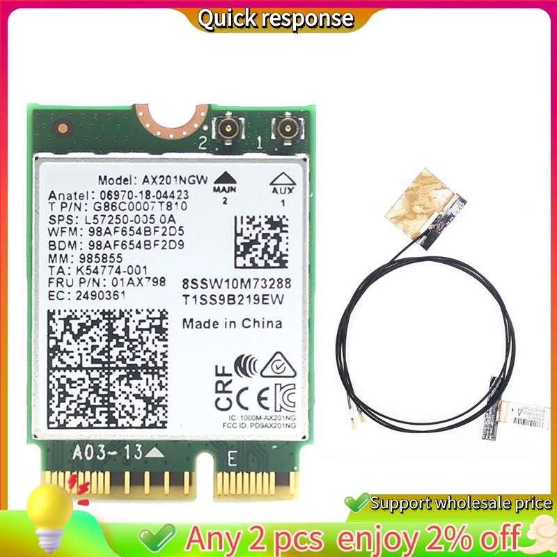 In -AX201 AX201NGW WiFi Card WiFi 6 3000Mbps Bluetooth 5.1 อะแดปเตอร์ ...