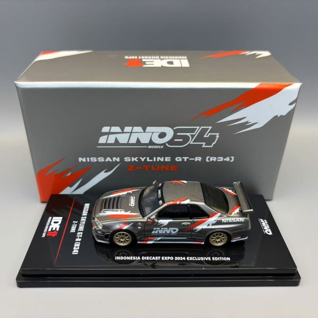 พร้อมสต็อก inno 1/64 NISSAN GTR R50/R34 Indonesia Exhibition Limited ...