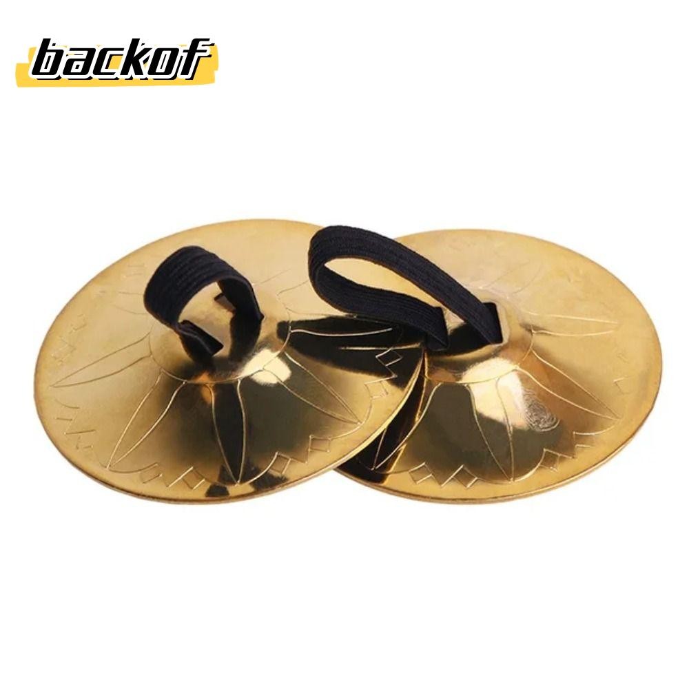 BACKOF 2 ชิ้นนิ้วเล็ก Cymbals, เครื่องดนตรีคุณภาพสูงทองแดงนิ้วฉาบ, อุปกรณ์เต้นรํา Belly Dancing ...