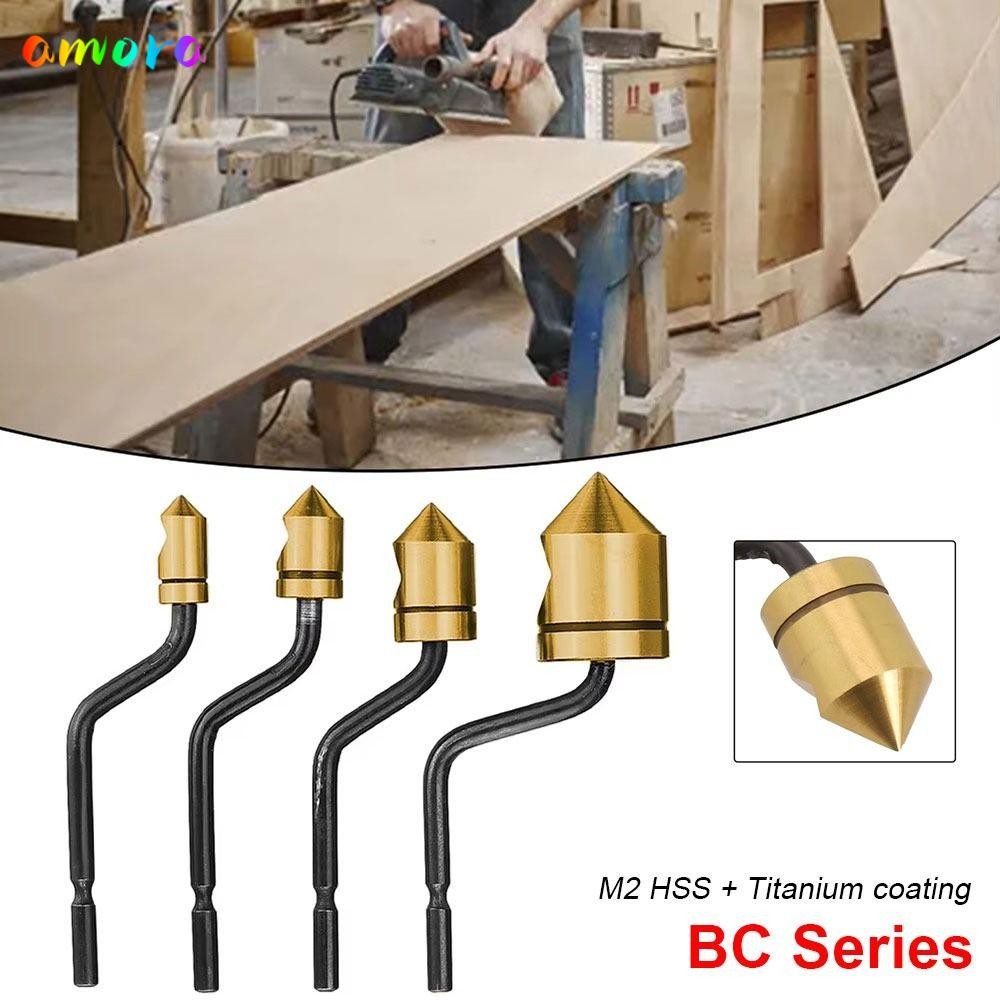 AMORA 1 ชิ้น Countersunk Chamfer เจาะบิต,ไทเทเนียมเคลือบ BC6301 BC8301 ...