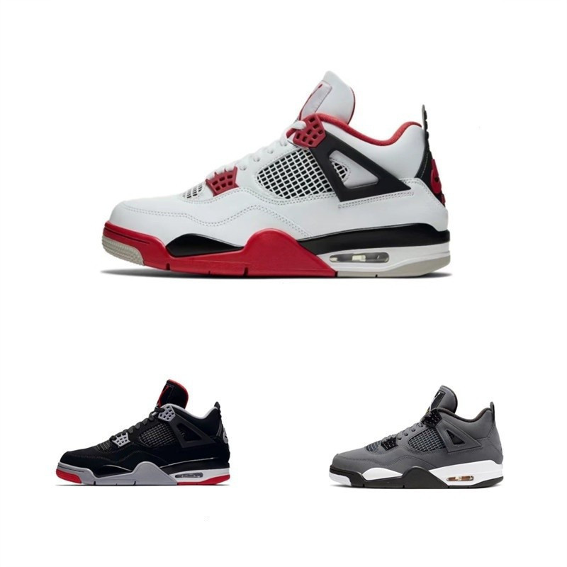 ต้องการรองเท้า Air Jordan Retro 4, Air Jordan 4 Generation สีดำ, ขาว ...