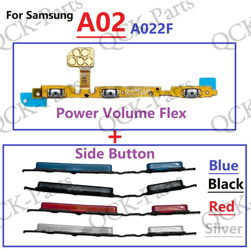 สําหรับ Samsung Galaxy A02 SM-A022F เปิดสวิตช์ปิดเสียงปุ่มควบคุมระดับ ...