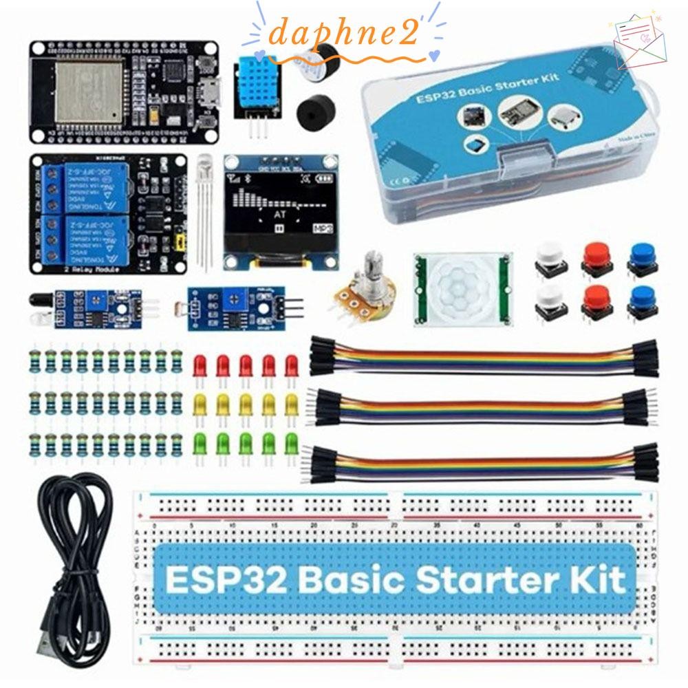 DAPHNES ESP32 Starter Kit, Standard Professional Development Board Starter Kit, อุปกรณ์เสริม DIY ...