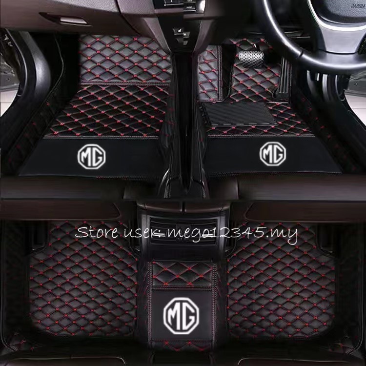 MG HS MG3 MG3 SW MG4 MG5 ไดรฟ์ขวา RHD เสื่อรถหนังพรมปูพื้นรถยนต์พรมหนัง ...