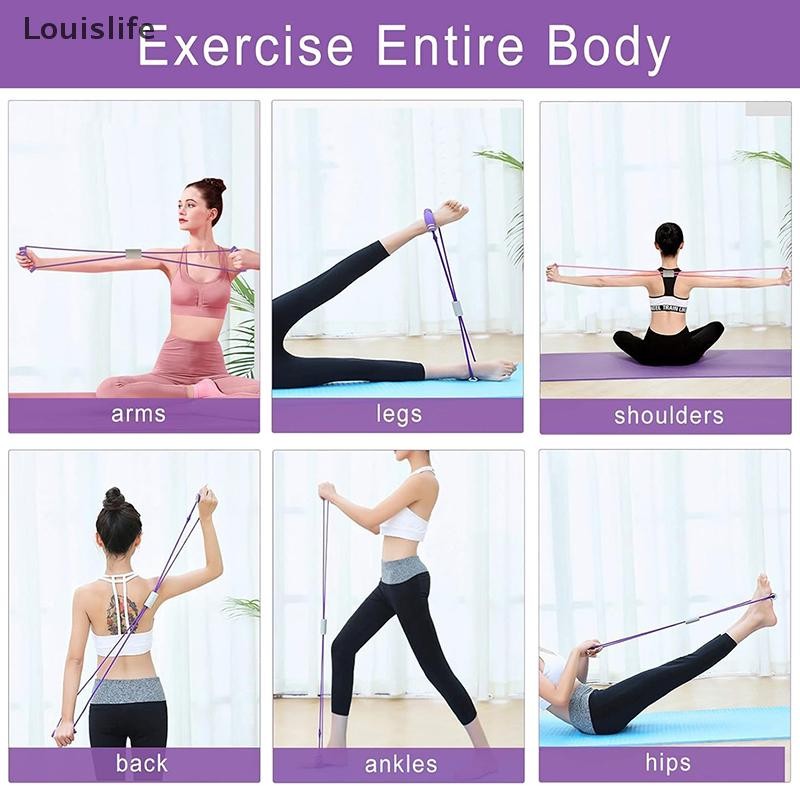 LLPH Saludea วงต้านทานพร้อมที่จับ แขนรูป 8 เครื่องขยายหน้าอก โยคะยิมฟิตเนส LLP | Shopee Thailand