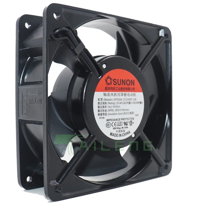 220V 230V พัดลมใหม่สําหรับ Sunon DP200A 2123XBT.GN 12 ซม.120*120*38 มม. ...