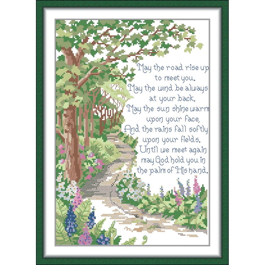 Joy Sunday Stamped Cross Stitch Ktis DMC Threads จีนชุดปักครอสติส DIY ...