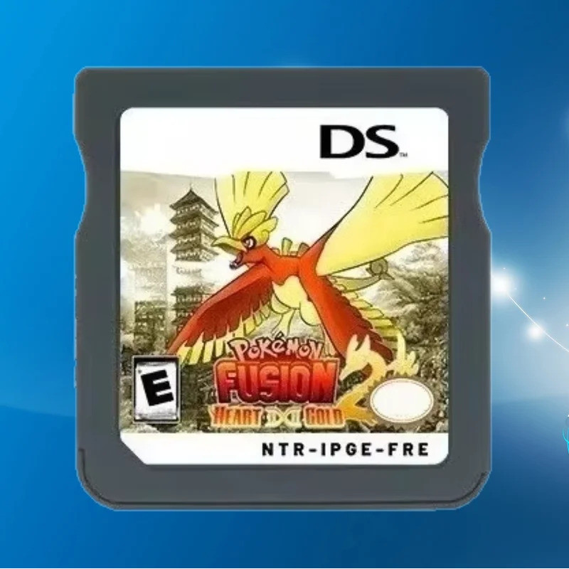 บัตรเกม NDS Pokémon Fusion 2 - Heart Gold ภาษาฝรั่งเศส / Pokemon Soul Silver บัตรเกม NDS ...