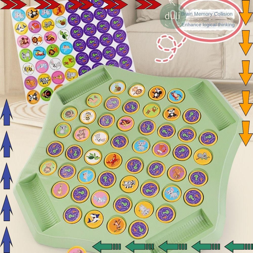 DUILIAN Memory Flip Chess, Fruit Flip Memory Game พร้อมกระดานหมากรุก ...