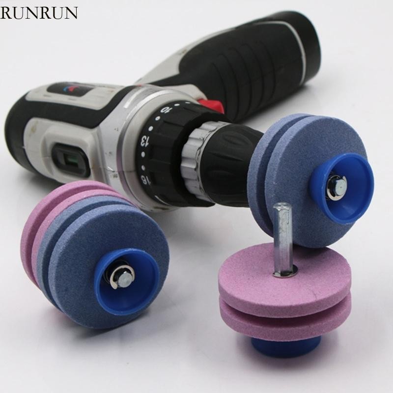 RUN Blade Sharpener เครื่องตัดหญ้าใบมีด Sharpener Sharpening หินบด ...