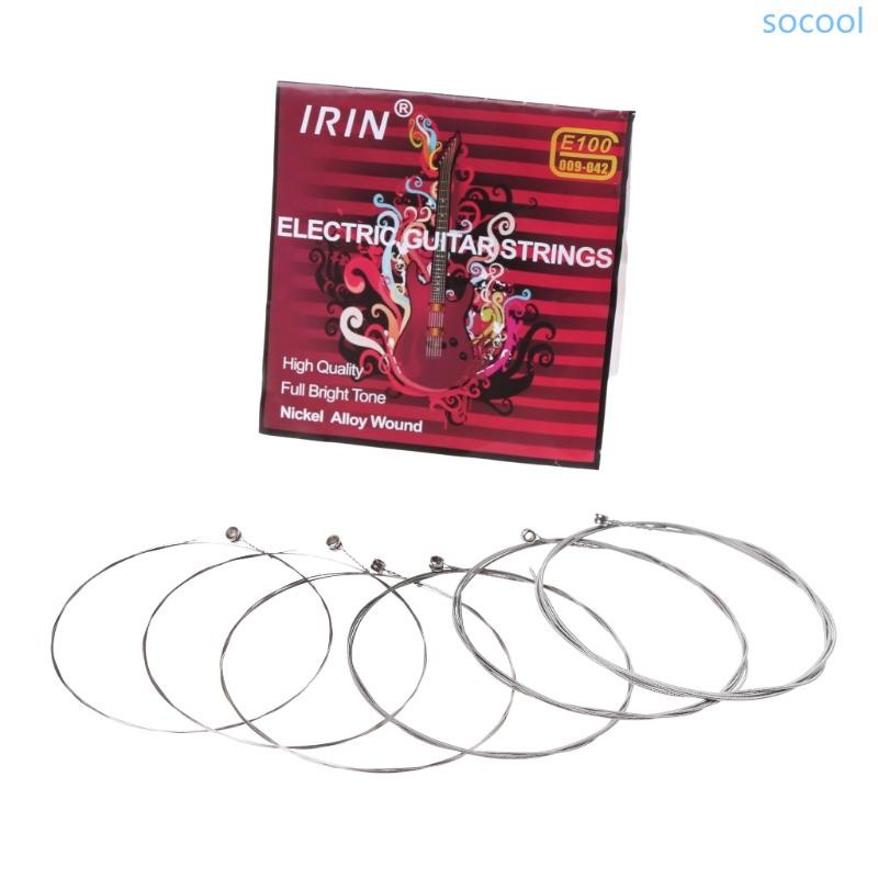 Soc * 6 ชิ้นชุด Universal กีตาร์ไฟฟ้า String เครื่องมือสแตนเลสกีตาร์ ...