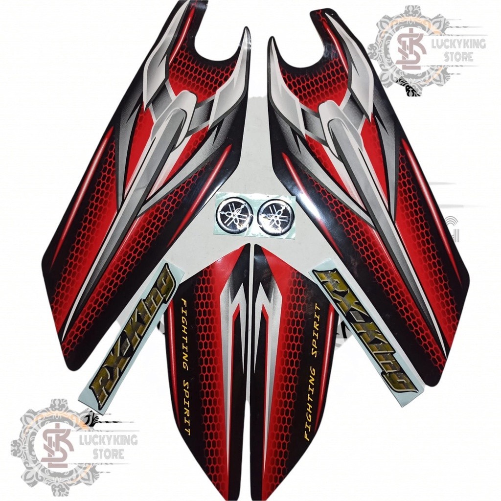 MERAH STRIPING สติ๊กเกอร์ RX KING 2007 สีแดง | Shopee Thailand