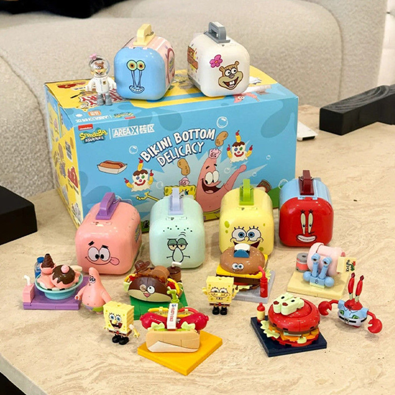 Areax Brick Area SpongeBob SquarePants Building Blocks กล่องปริศนา ...