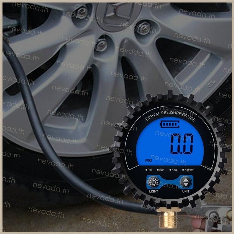 Nev ʚɞ เครื่องวัดความดัน Tyre ดิจิตอลหลายหน่วย psi Kpa Bar kgf cm2 ตั้งแต่ถึง 200 psi | Shopee ...