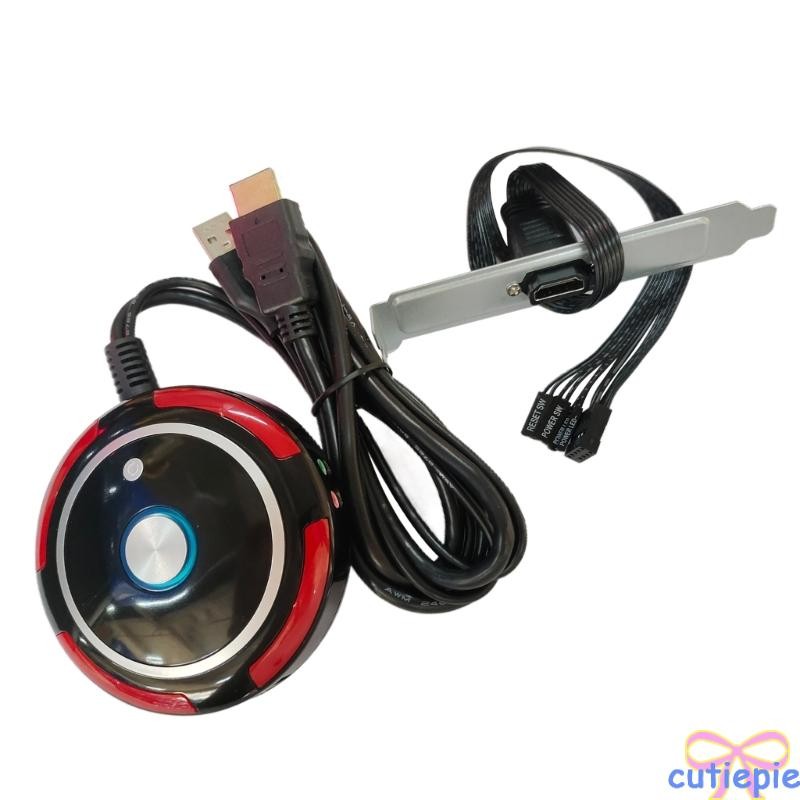 Cutie Desktop PC Power Switches Featuring การเชื่อมต่อพอร์ต USB สองพอร์ตและเสียงสําหรับ Cyber ...