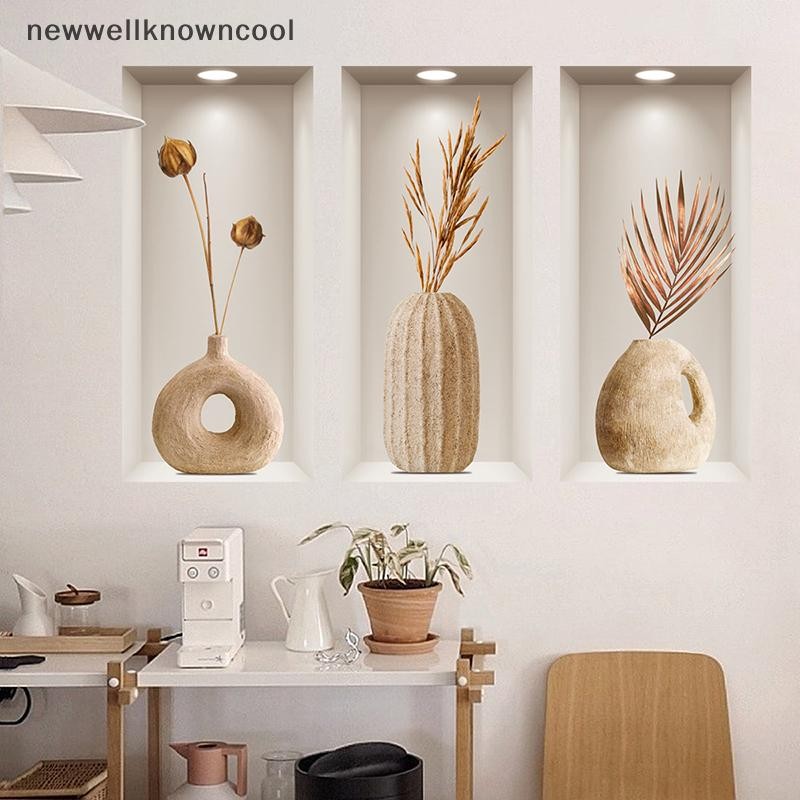 Newwellknowncool Wall Paste สามมิติ 3d Effect Art Triptych พื้นหลังตก ...
