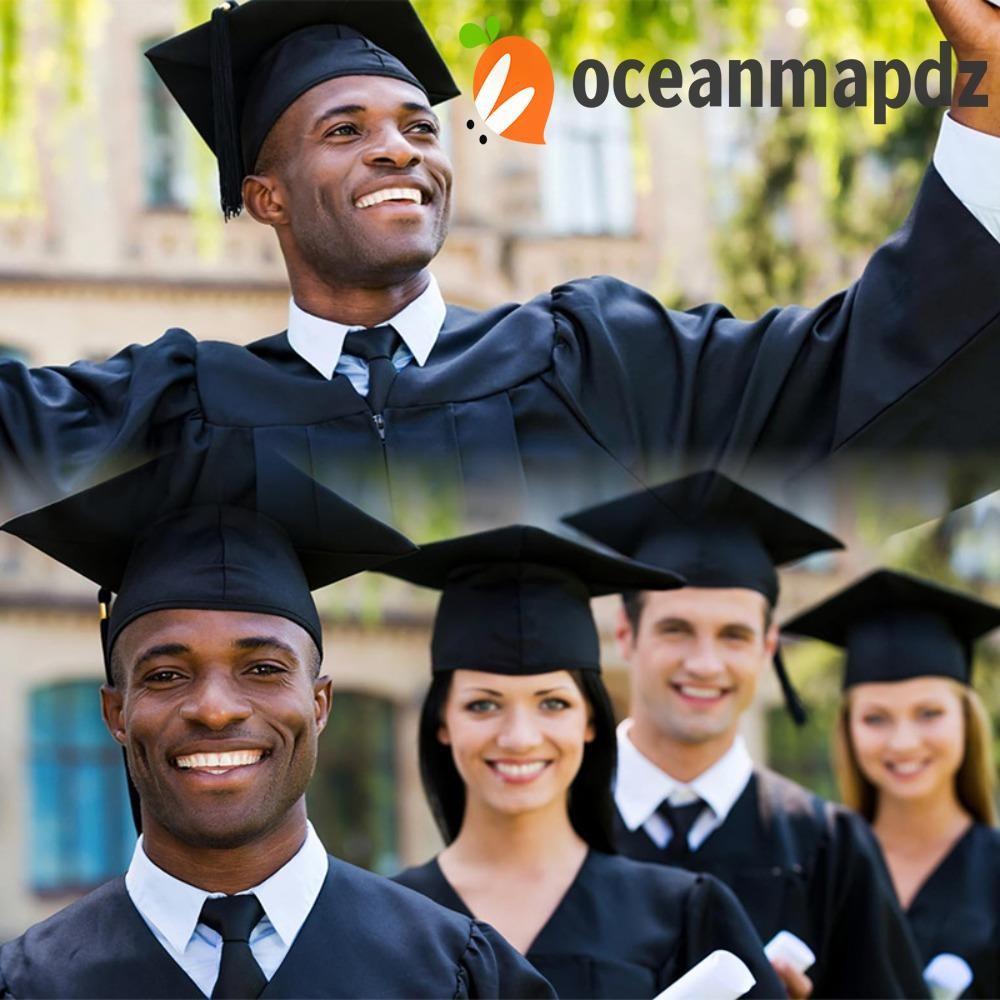 OCEANMAPDZ หมวกวิชาการพร้อมพู่, หมอปรับได้ 2025 หมวกรับปริญญา, เครื่องประดับเสน่ห์ที่ทนทาน ...