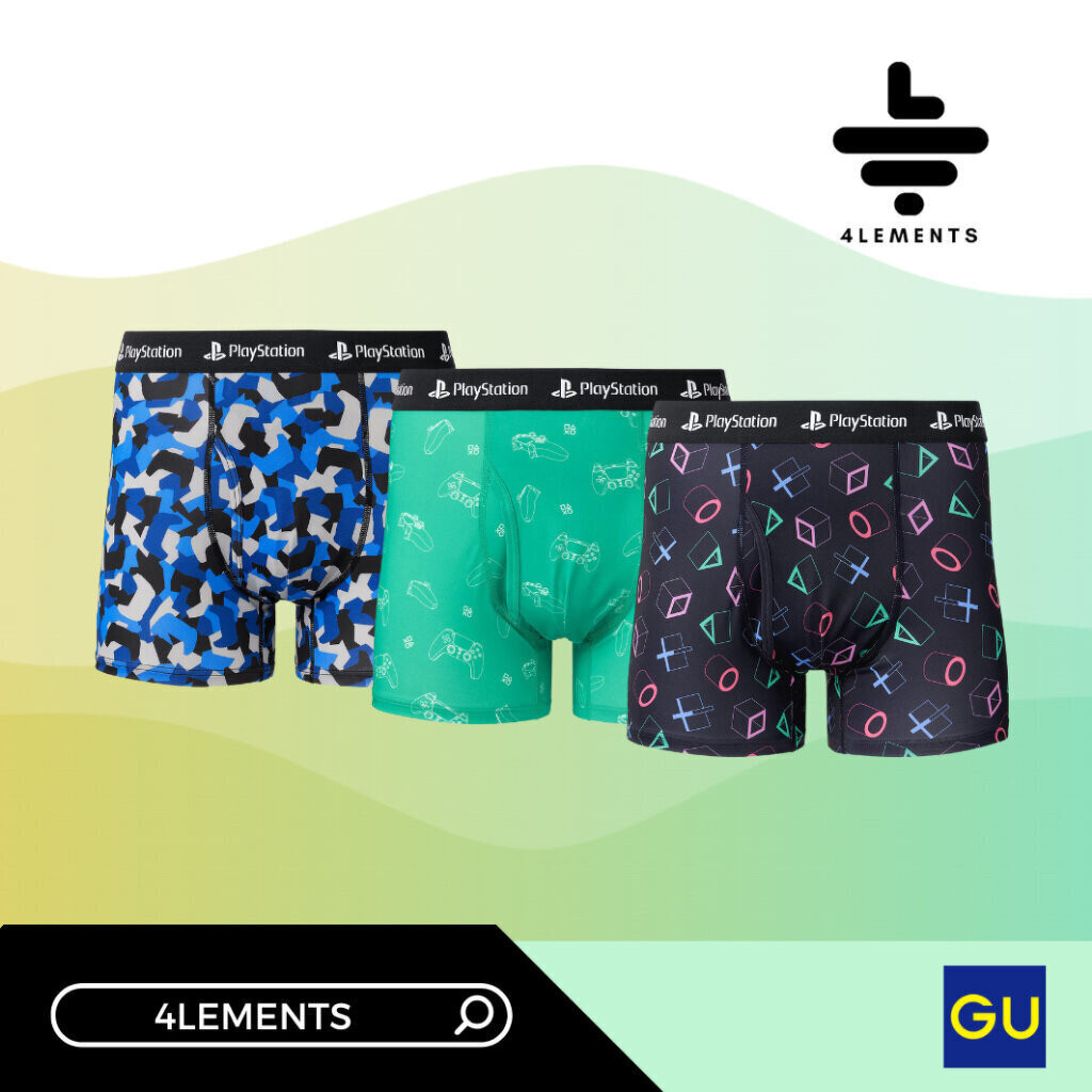 (พร้อมส่ง) GU X PLAYSTATION STYLE DRY BOXER (กางเกงซับใน) | Shopee Thailand