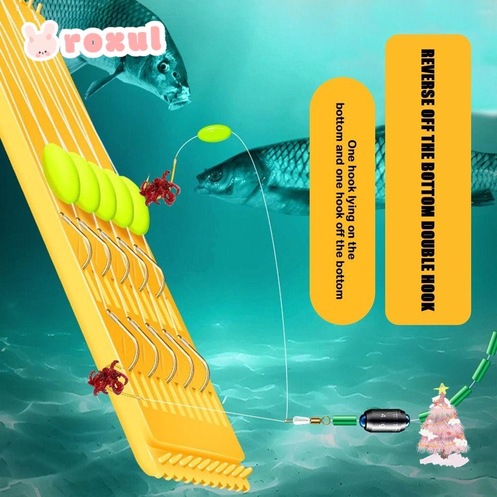 ROXUL 2 แพ็ค/10 ชิ้นตกปลาผม Rigs Hook, Double Hook Suspension ปลาคาร์พ ...