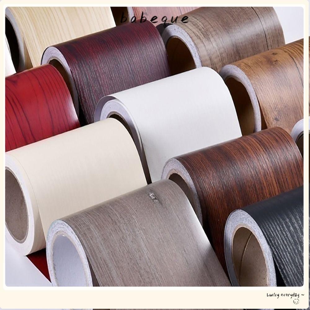 BABEQUE 10M/ม้วนสติ๊กเกอร์ขอบผนัง,วอลล์เปเปอร์เส้นเอวลายไม้กันน้ํา,กรอบ ...