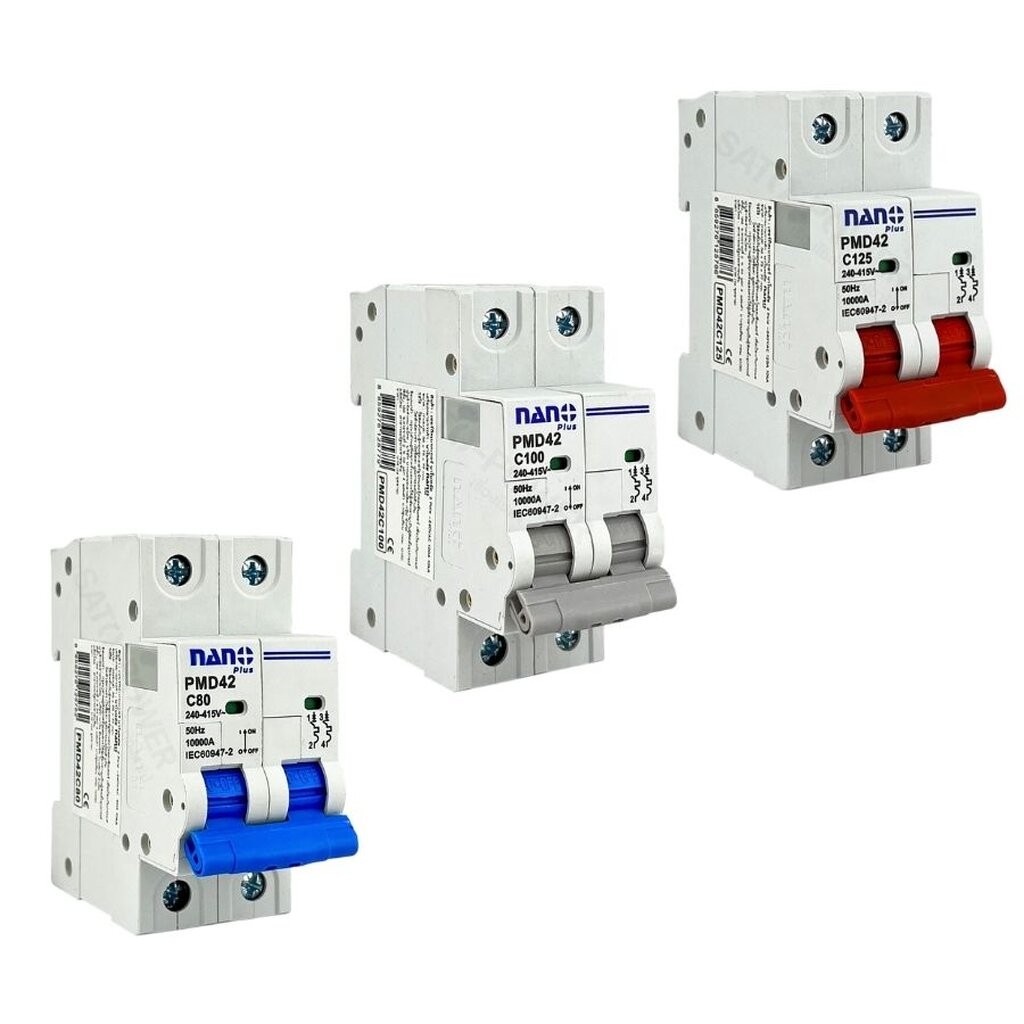 NANO เซอร์กิตเบรกเกอร์ MCB 2P 10kA รุ่น PMD42 | 80A 100A 125A | AC ...