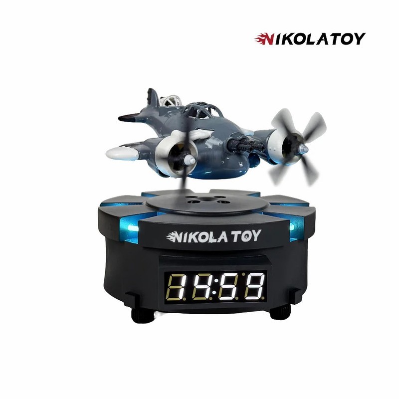 NIKOLATOY ความเฉลียวฉลาด DIY Tiger Cat Levitation Small Jet นาฬิกา ...