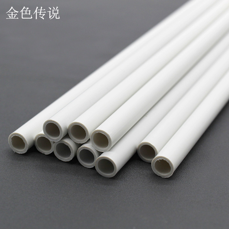 P pvc หลอดสีขาว 8 มม.พลาสติก Hollow Core หลอด diy Handmade Building ...