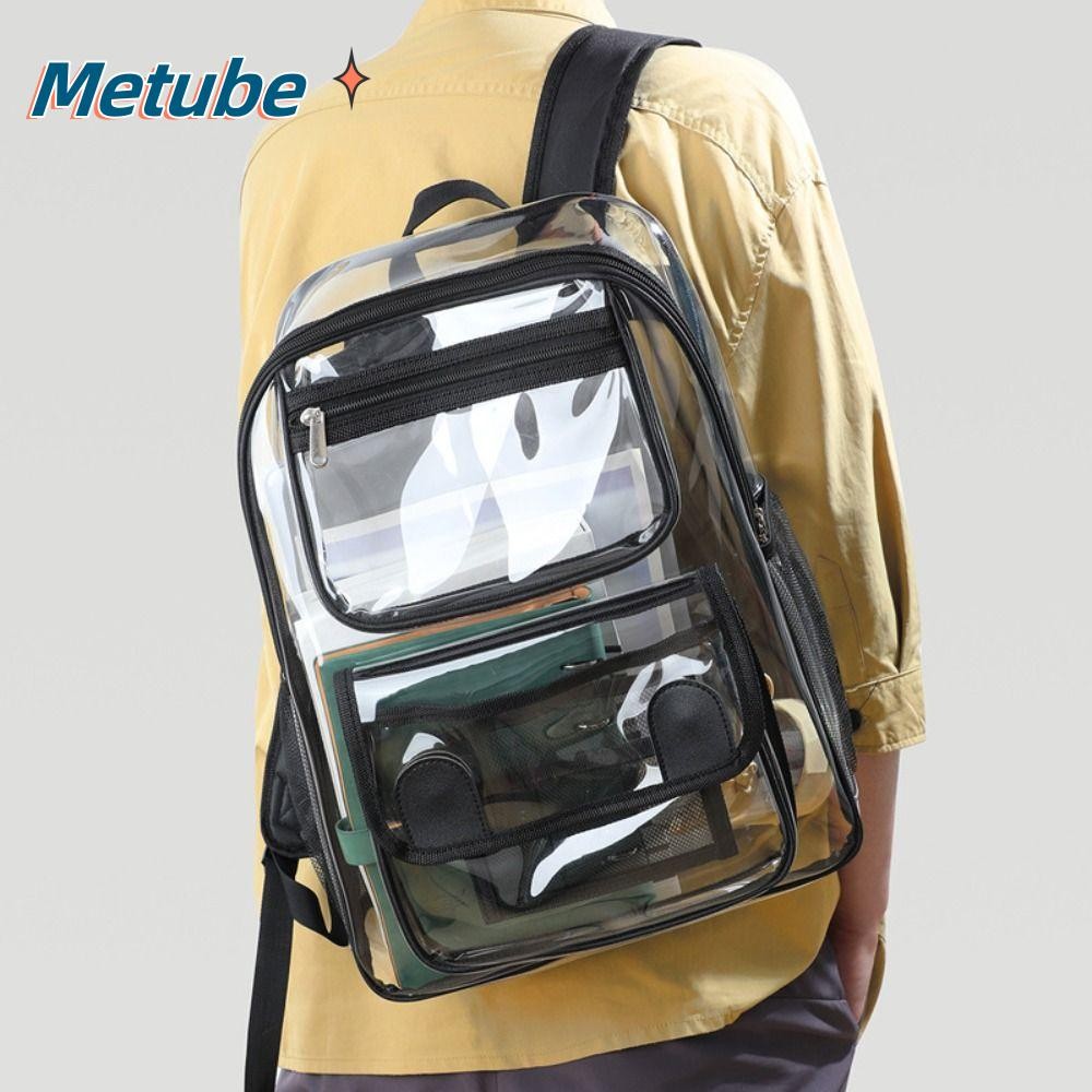 METUBE กระเป๋าเป้เดินทาง, กระเป๋าเป้ใสกันน้ํา PVC, กระเป๋านักเรียน ...