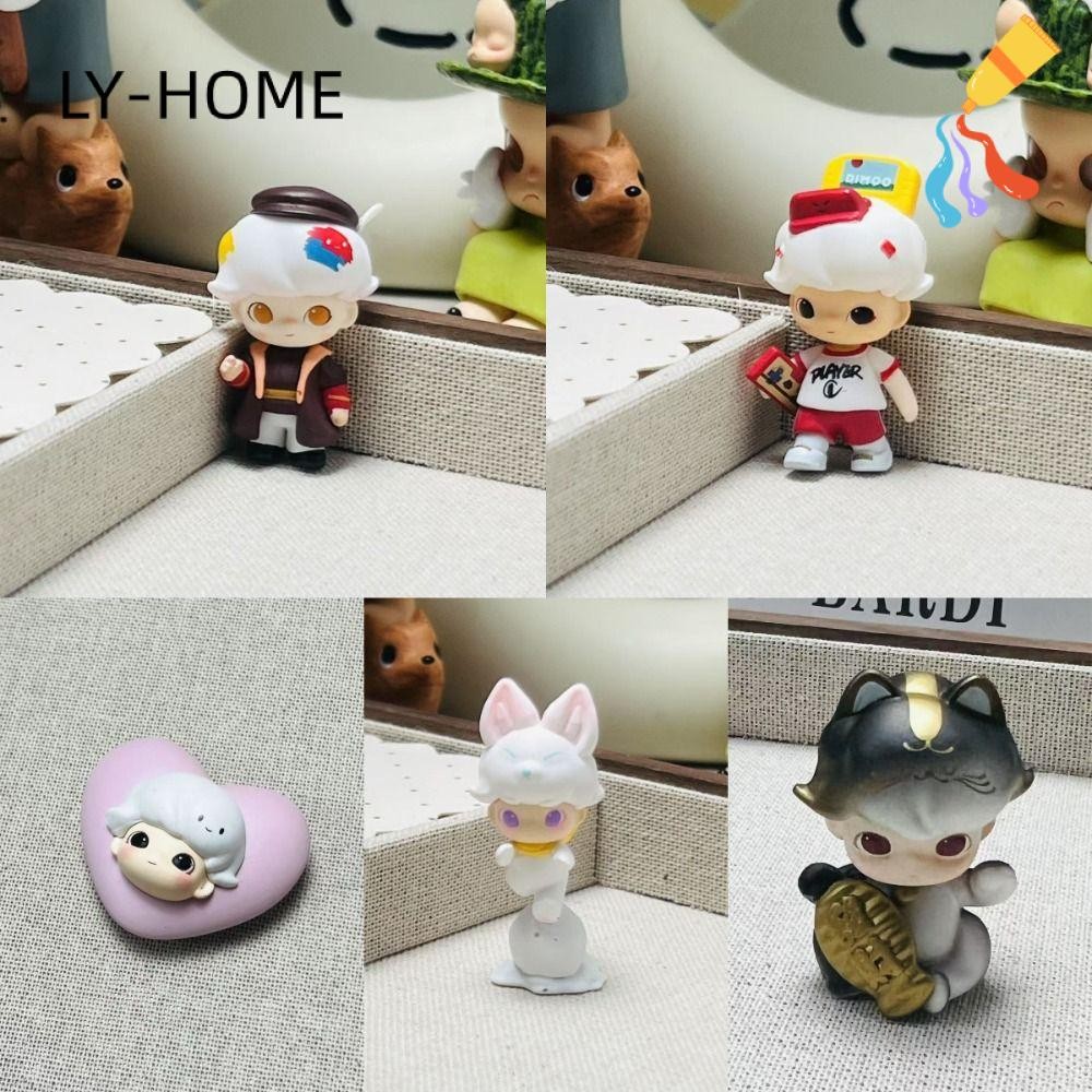 LY DIMOO กล่อง, POPMART Lucky Cat Mini เครื่องประดับ, สัตว์ Kingdom ...