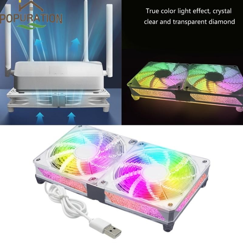 POP Router พัดลมระบายความร้อน PC Coolers กล่องทีวีเงียบ 120 มม.ตู้พัดลม ...