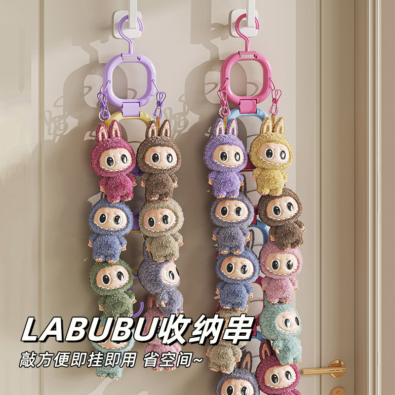 การ์ตูน Labubu Storage Hook น่ารัก Labubu V3 ตุ๊กตา Wall Storage ตุ๊กตา ...