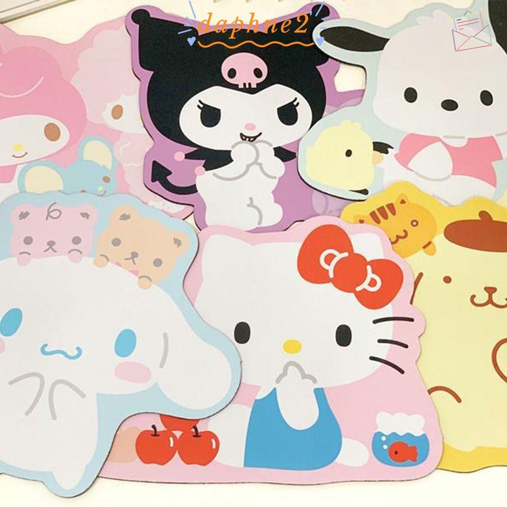 แผ่นรองเมาส์ DAPHNES, ที่วางข้อมือกันลื่น Hello Kitty Sanrio, รองรับ ...