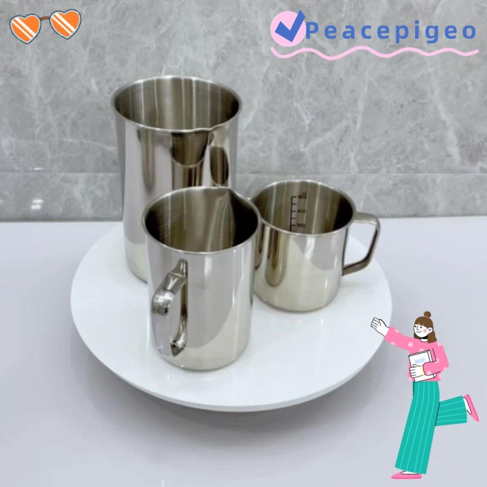 ถ้วยตวง PEACEPIGEO, บีกเกอร์ห้องปฏิบัติการสแตนเลสสําเร็จการศึกษา, 500 มล. 1000 มล. แก้ว ...