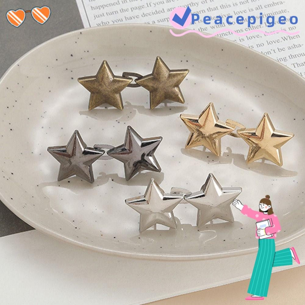กระดุมยีนส์ PEACEPIGEO, ปุ่มโลหะแบบไม่ต้องเย็บผ้าแบบใช้ซ้ําได้ของ Star, ชุดซ่อมปรับเอวทดแทน ...
