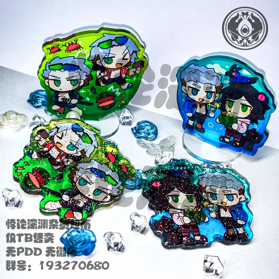 Vergil อะนิเมะพวงกุญแจผู้หญิงอะคริลิค Key Chain Man Devil May Cry Key ...