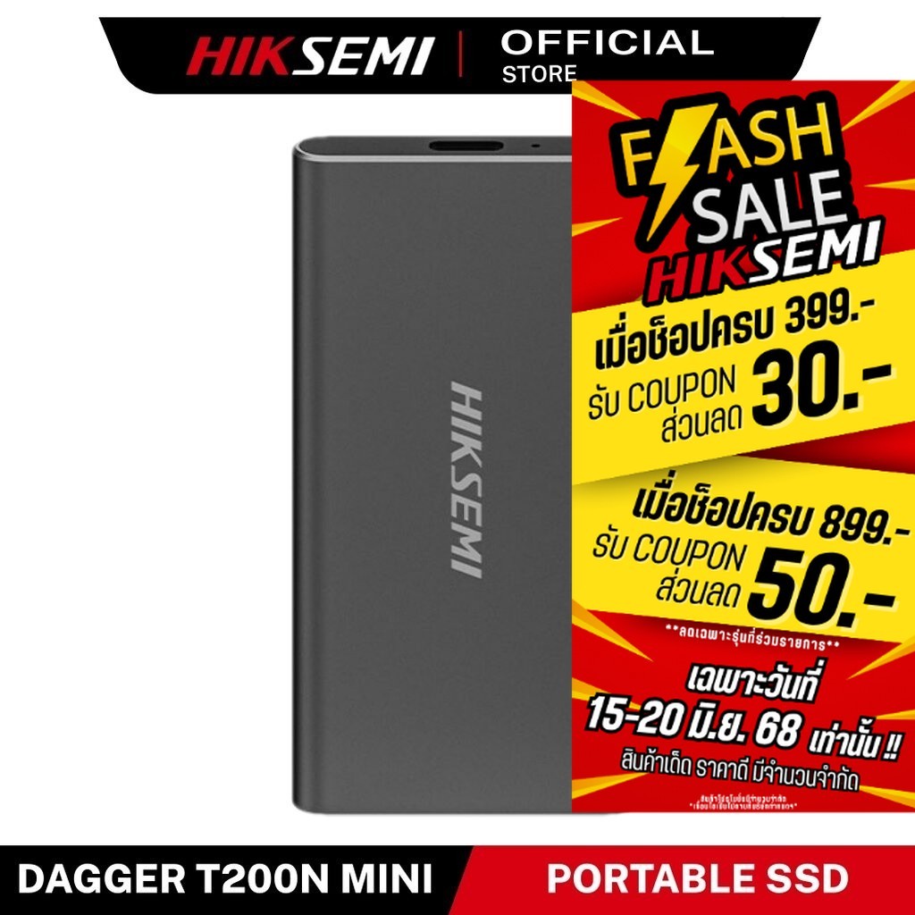 HIKSEMI DAGGER PSSD T200N MINI PORTABLE SSD 1 TB USB 3.2 TYPE-C ...
