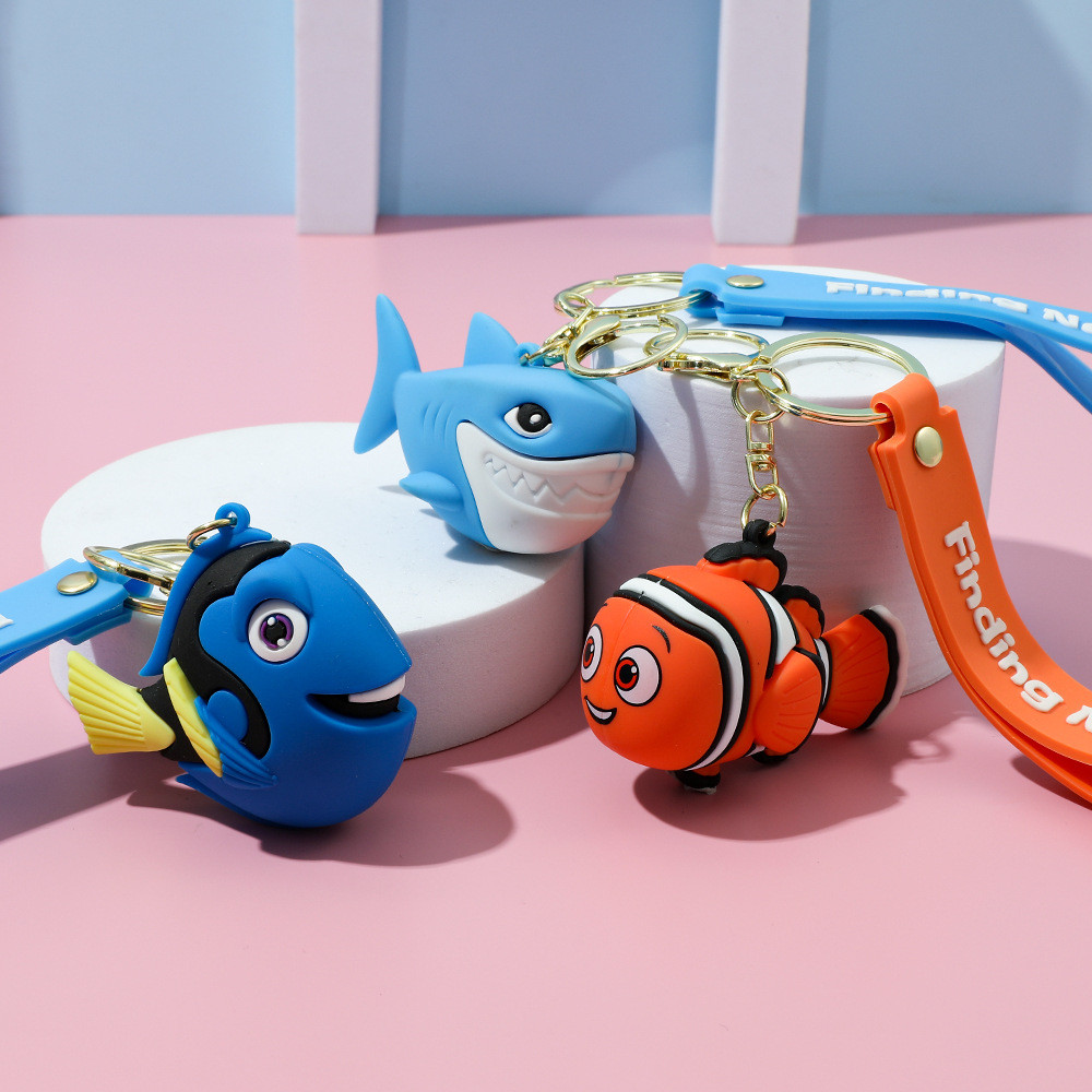 ใหม่ Finding Nemo พวงกุญแจ Clownfish Nemo Marlin Gill Dory การ์ตูนพวง ...