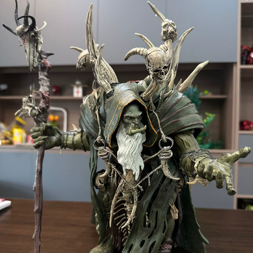 รูปปั้นฟิกเกอร์ Gorgar the Dreadlord ออร์ค Warlock จากซีรีส์ World of ...