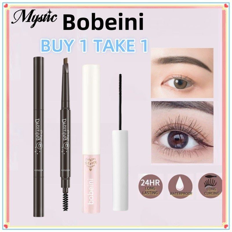 【COD】 ซื้อ 1 แถม 1 Bobeini ดินสอเขียนคิ้ว 2 หัวหมุนอัตโนมัติ ดินสอเขียน ...