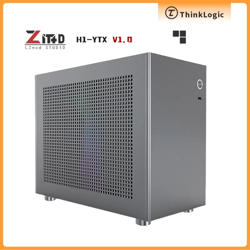 LZmod H1-YTX Case Mini ITX/YTX รองรับ Dual Slot GPU 7.82L ขนาดกะทัดรัดอลูมิเนียมคอมพิวเตอร์กรณี ...