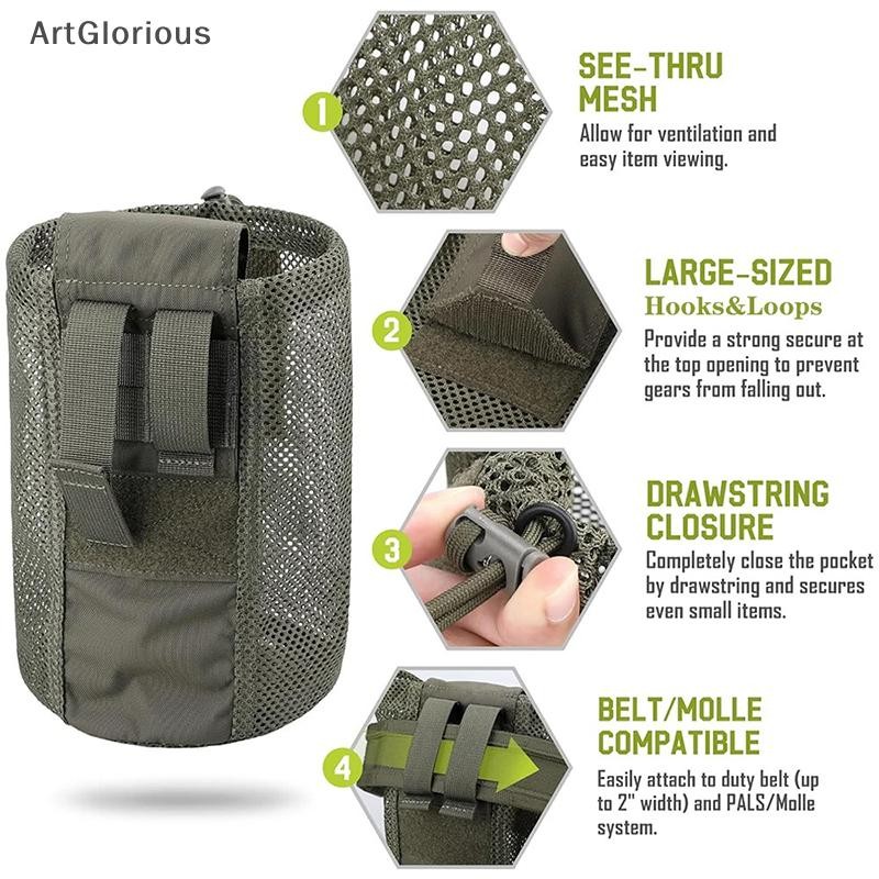 Art Bag Micro Folding Backpack_dump_pouch_mini ถุงตาข่ายพับได้ Utility ...
