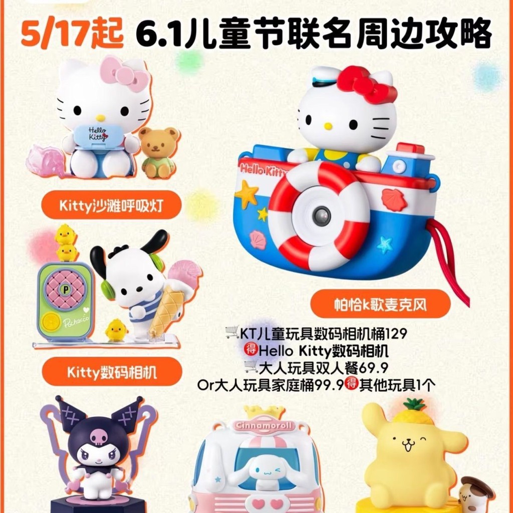 กล้อง KFC Hello Kitty KFC ชื่อร่วม Sanrio 2025 61 กล้องแมวคิตตี้ของเล่น ...