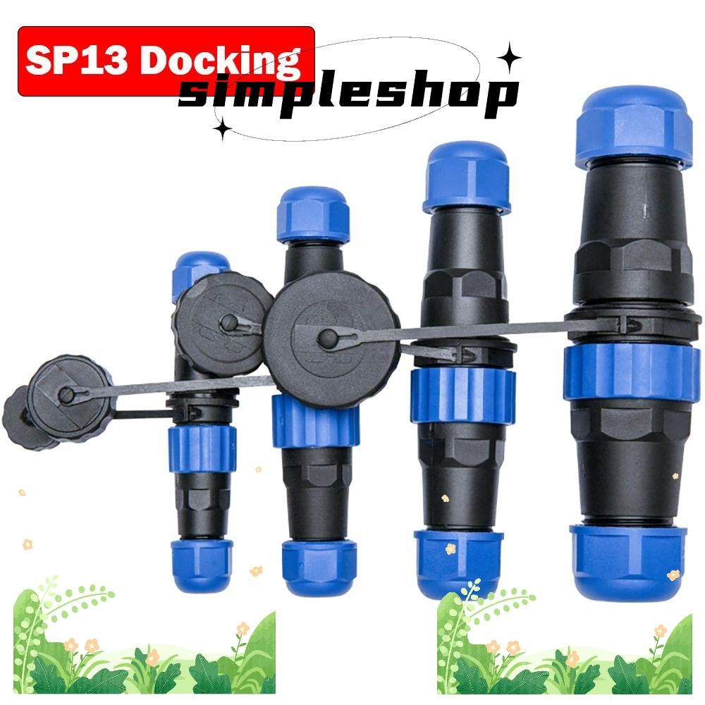 SIMPLESHOP ตัวเชื่อมต่อสายเคเบิล, ขั้วต่อกันน้ําแบบเชื่อมต่อ IP68, อุปกรณ์เสริมไฟฟ้า SP13 สาย ...